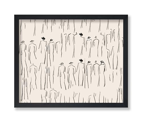 Amazon.com: Monem Art Vintage Figures Drawing Poster - Retro Line Print ...