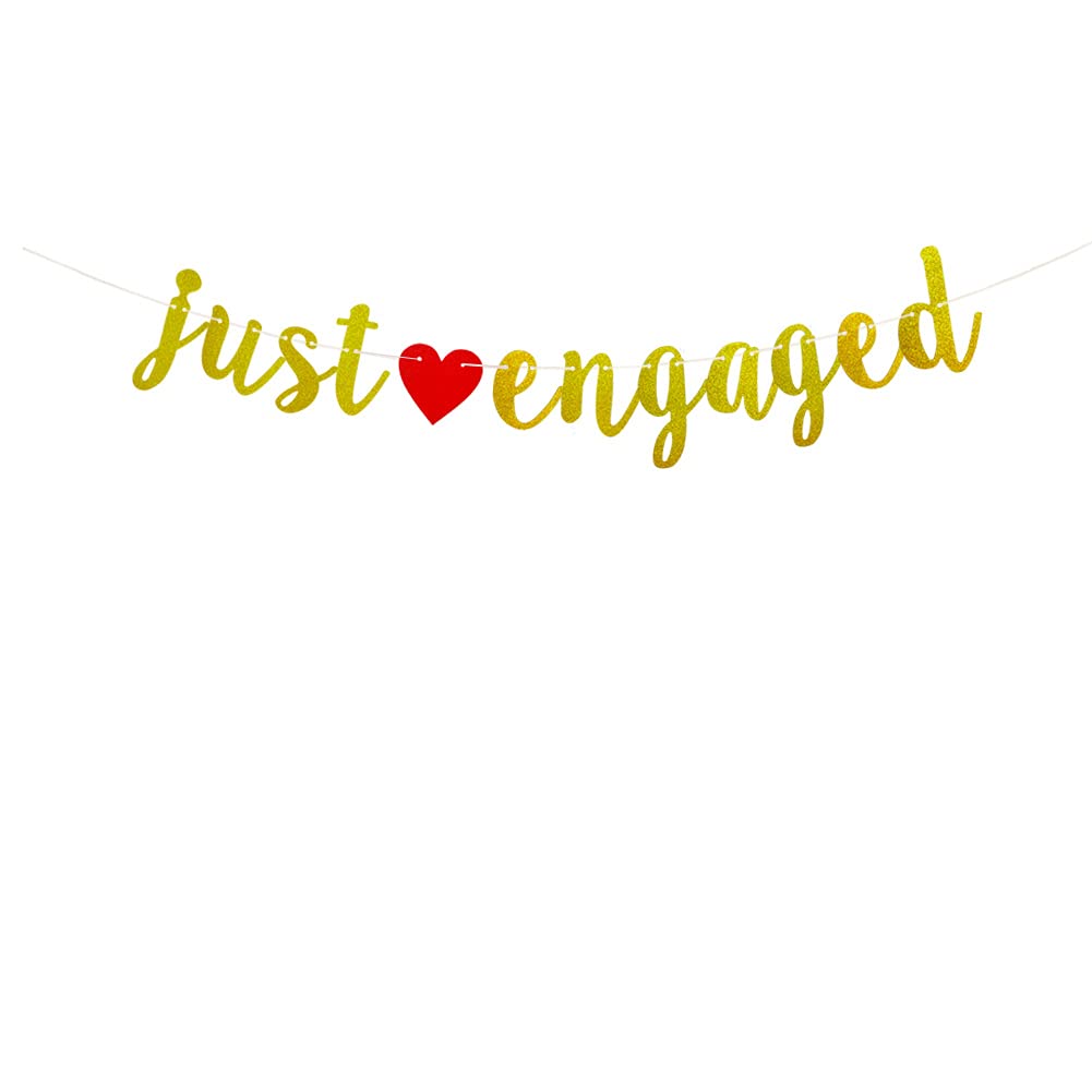 Buy Just Engaged Banner Just Engaged Banner Engagement Party ...
