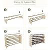 Amazon.com: ZENY 72 Bottles Stackable Modular Wine Rack, Freestanding ...