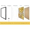 Amazon.com - EZOOZE 19x19 Frame Black Picture Frame-1PCS, Display 15x15 ...