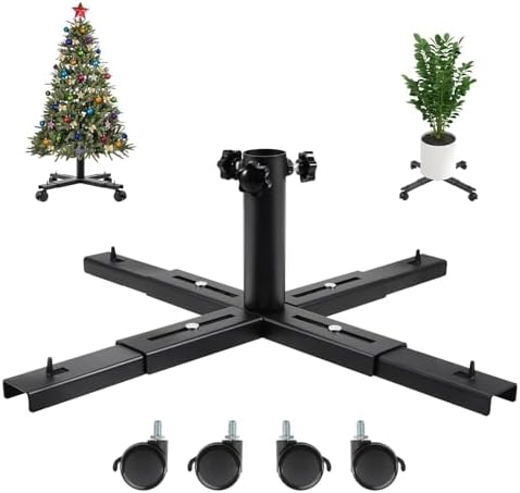 Amazon.com: Bvomheez Christmas Tree Stand Base with Wheels, Movable ...