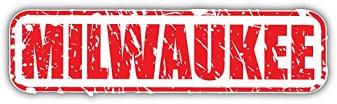 Amazon.com - Milwaukee City USA Grunge Stamp Sticker - Waterproof Vinyl ...