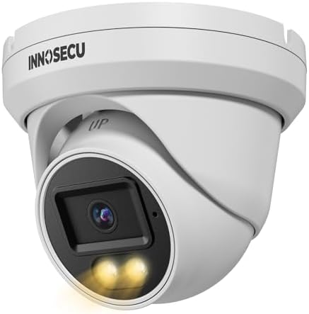 Amazon.com : INNOSECU 8MP Security PoE Camera Outdoor, 4K IP Dome ...