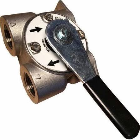 LiquaGen 1" bypass valve for Fleck control heads 5600, 2510, 9100, 9000 ...