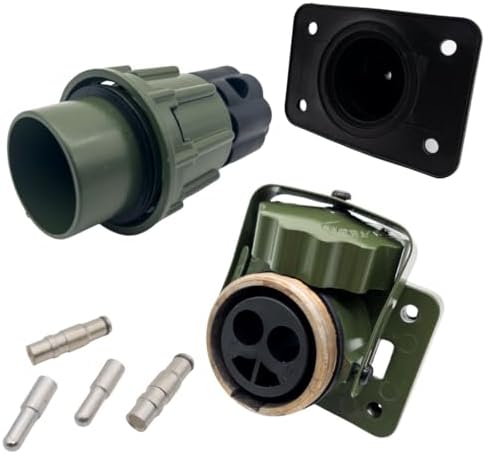 SERTPLAS - 2-pin NATO socket including plug with 4 contact pins 50 mm² ...