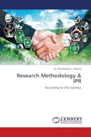 Research Methodology & IPR: According to VTU Syllabus : Ukkund, Dr Shareefraza J: Amazon.co.za ...