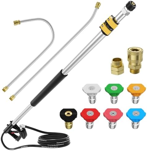 Amazon.com : RAYNEL 24FT Telescoping Pressure Washer Extension Wand ...