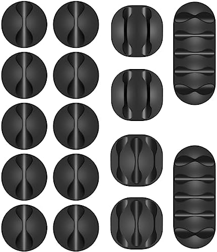 Amazon.com: Cable Organizer Clips Cord Holder - 5 Packs Self Adhesive ...