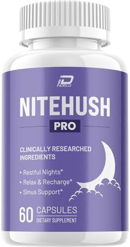 Amazon.com: Indelo NiteHush Pro Brain Supplement Capsules – NiteHush ...