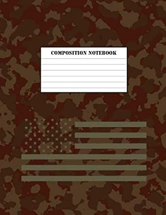 Amazon.co.jp: Composition Notebook: Camouflage American Flag ...