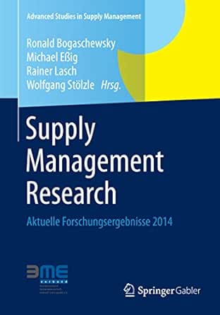 Amazon.com: Supply Management Research: Aktuelle Forschungsergebnisse ...