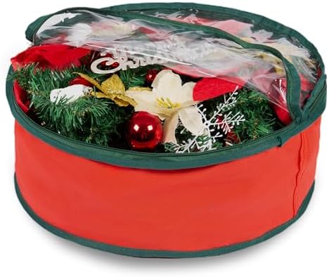 Albert Austin Waterproof Christmas Wreath Storage Case Xmas Decoration ...