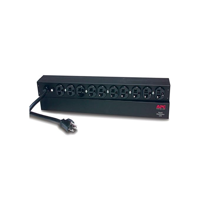 Buy APC Rack Mount PDU, Basic 100V-120V/20A, (10) Outlets, 1U ...