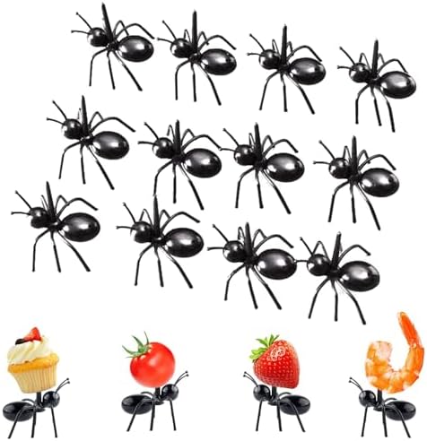 Amazon.com | LIOUCBD 48PCS Ant Toothpicks Fruit Dessert Fork, Reusable ...