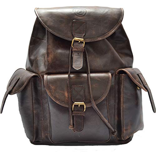 Buy Rustic Leather Backpack at Amazon.in