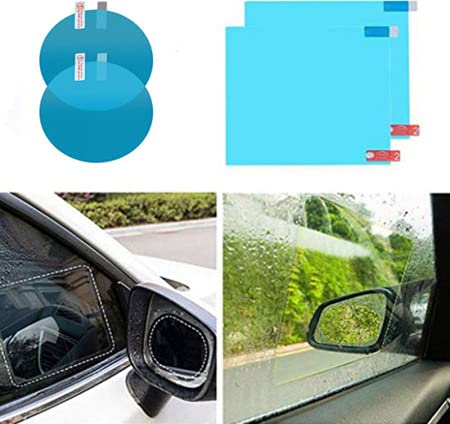 Buy Car Rainy Season Kit - 2pc Round Anti Fog Mirror + 2pc Rectangle ...