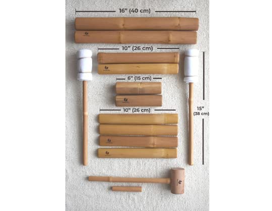 Bamboo Wood Massage Tools, Set Of 14 Bamboo Rollers And Sticks, Body ...