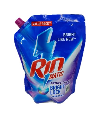 Rin Matic Detergent Liquid Front Load Bright Lock Technology 800ml ...
