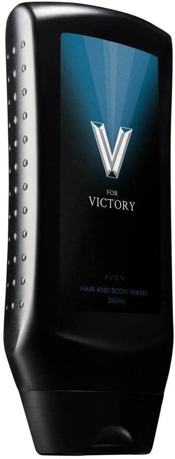 Avon V for Victory for Men - Pack of 2 – 75ml EDT and 250ml Hair and ...