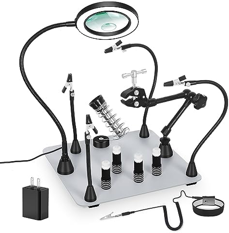 Magnetic Helping Hand, Soldering Helping Hands, 4 PCB Pillars Circuit ...