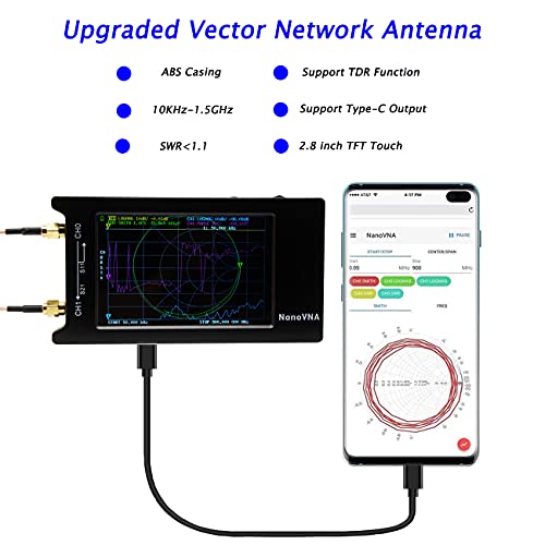 Snapklik.com : NanoVNA-H4 Vector Network Analyzer Kit,JUNSHUNTONG 10KHz ...