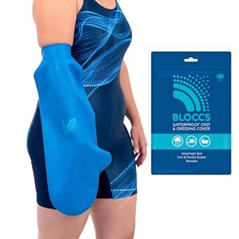 Amazon.com: BLOCCS 100% Waterproof Cast Covers for Shower Arm - Swim ...