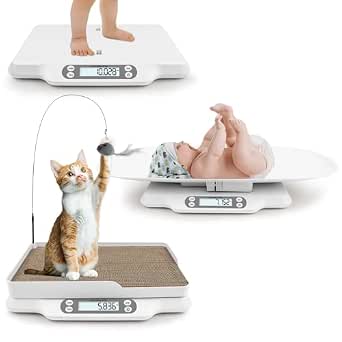 Amazon.com: Baby Scales for Weighing,Multifunction LCD Display Pet ...