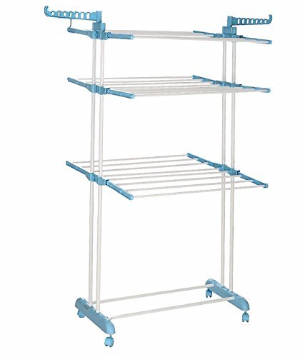 Multi-Purpose Portable Laundry Dryer Shoe Rack Powder Coated : Amazon ...