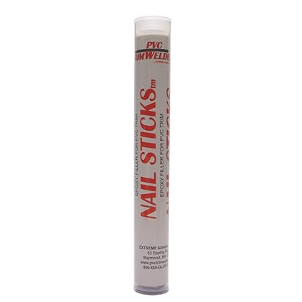 PVC TrimWelder Nail Sticks 4 Ounce, for Filling Nail Holes in PVC ...