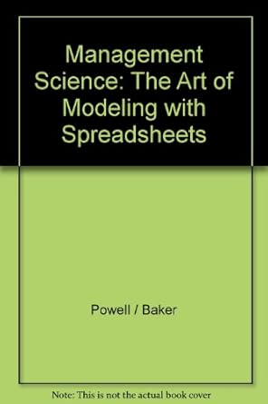 Amazon.in: Buy Management Science: The Art of Modeling with Spreadsheets Book Online at Low ...