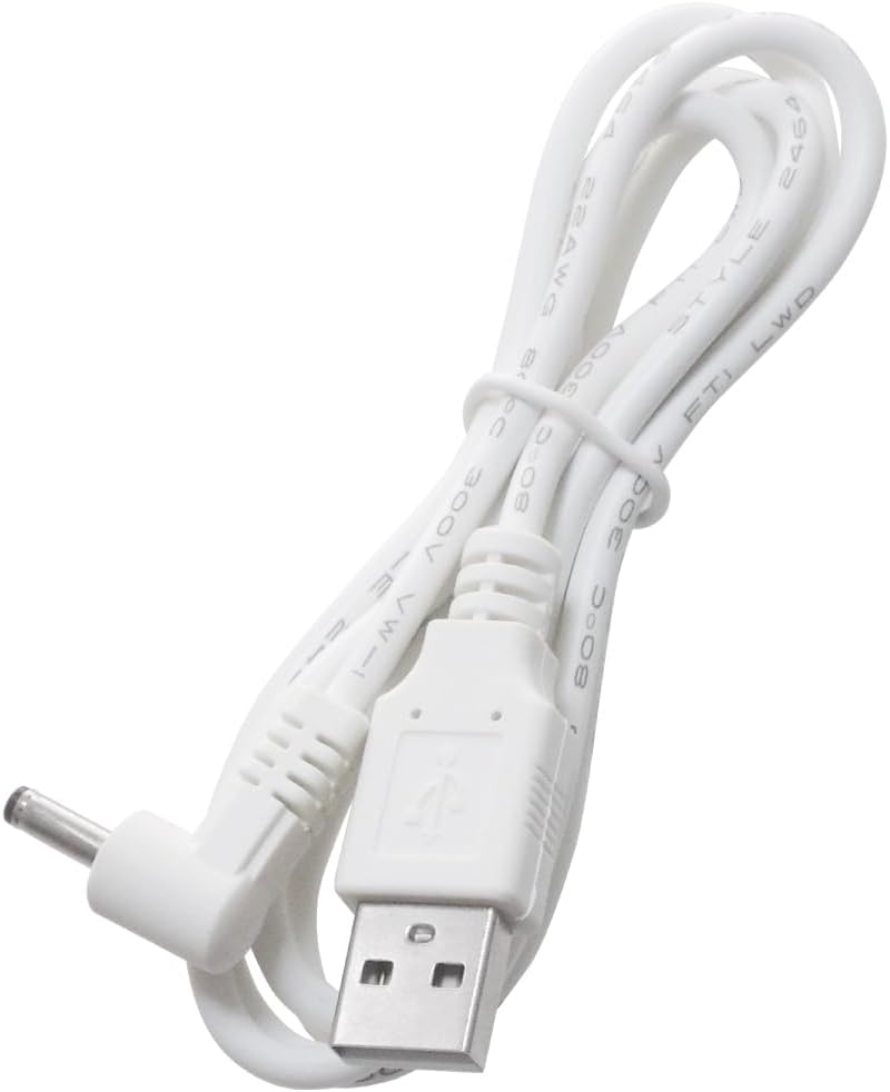 Amazon.co.jp: KAUMO USB電源ケーブル DCプラグ(3.5/1.35mm L字型 横向き) 1m (白) : パソコン・周辺機器