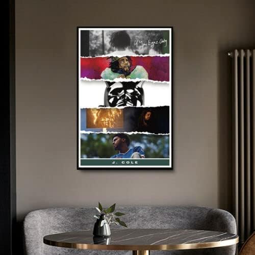 Amazon.com: TIANGONGZAOWU J. Cole Album Cover Canvas Poster Wall Decor ...