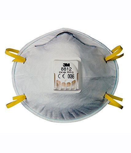 3M 8812 Respiratory Mask Dust Or Mist Respiratory Valved Face Mask pack ...