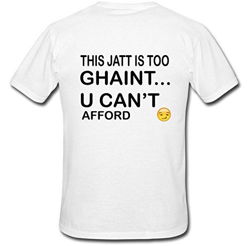Buy Ghaint Jatt Grapic Printed T-Shirt White at Amazon.in