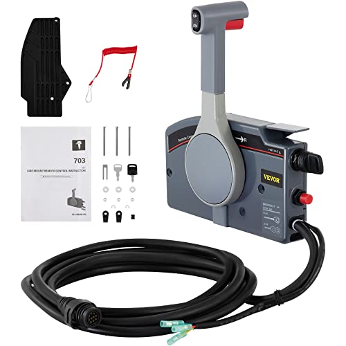 Exclusive Mophorn Outboard Remote Control Box Side Mount Outboard Motor ...