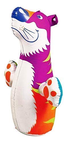 PRETOX Hit Me Toy for Kids 3-D Inflatable Bouncer Toy Sand Filled Base ...