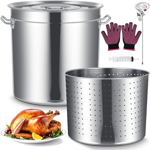 Amazon.com: CONCORD Heavy Duty Stainless Steel Turkey Fryer Kit with ...