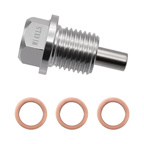 Snapklik.com : Seamaka M14 X 15MM Aluminium Magnetic Oil Drain Plug
