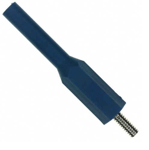 Pomona 73088-6 Brass Terminal Jack, 8-32 Male Thread, 1.917" L, Blue ...
