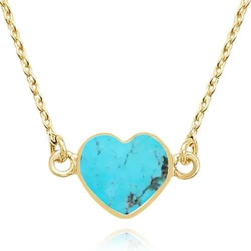 Amazon.com: Genuine Turquoise Necklace for Women - Authentic 925 ...
