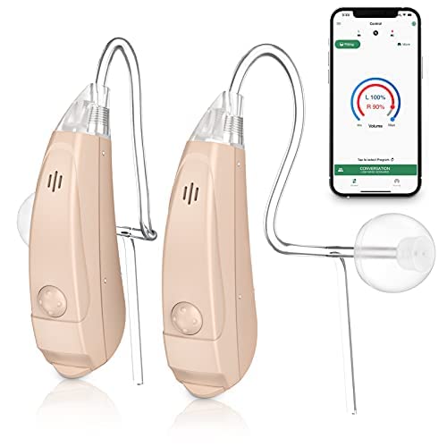 Amazon.com: Vivtone Smart Hearing Aid with Bluetooth, Advanced APP Control Digital Ear Aids with ...