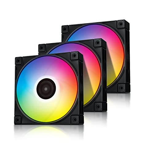 DeepCool FC120 3in1 PC Fans Each 120mm 1800RPM 61.91CFM FDB Computer ...