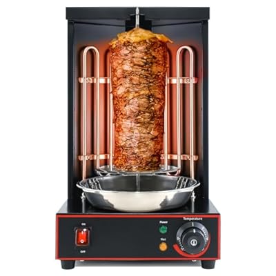 Electric Vertical Rotisserie Shawarma Broiler Kebab Grill Machine ...