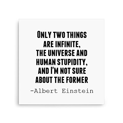 Skin4Gadgets - Albert Einstein Quote Only Two Things are Infinite ...