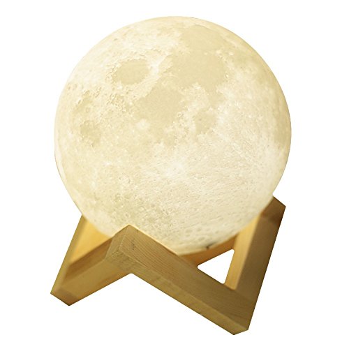 Amazon.com: Children Christmas Gifts 3D Moon Printing Lamp,Bedroom Led ...