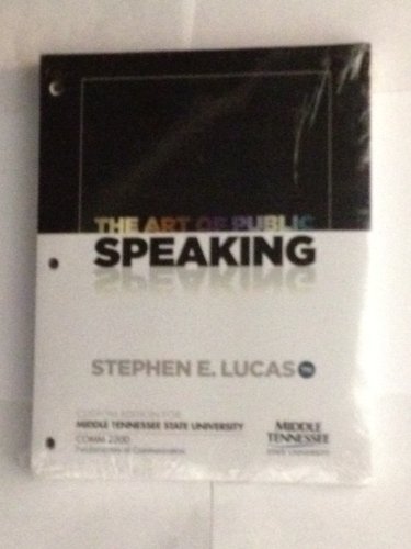 The Art of Public Speaking: Stephen E. Lucas: 9780077705169: Amazon.com ...
