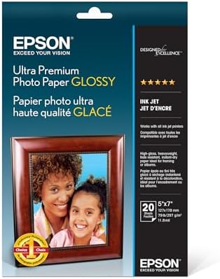 Epson Ultra Premium Photo Paper Glossy 5" x 7" 20s - photo paper (5" x ...