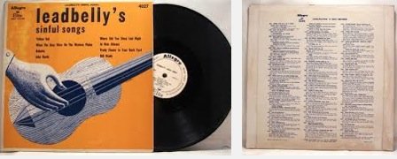Huddie Leadbetter - Leadbelly's Sinful Songs 10" LP - Amazon.com Music