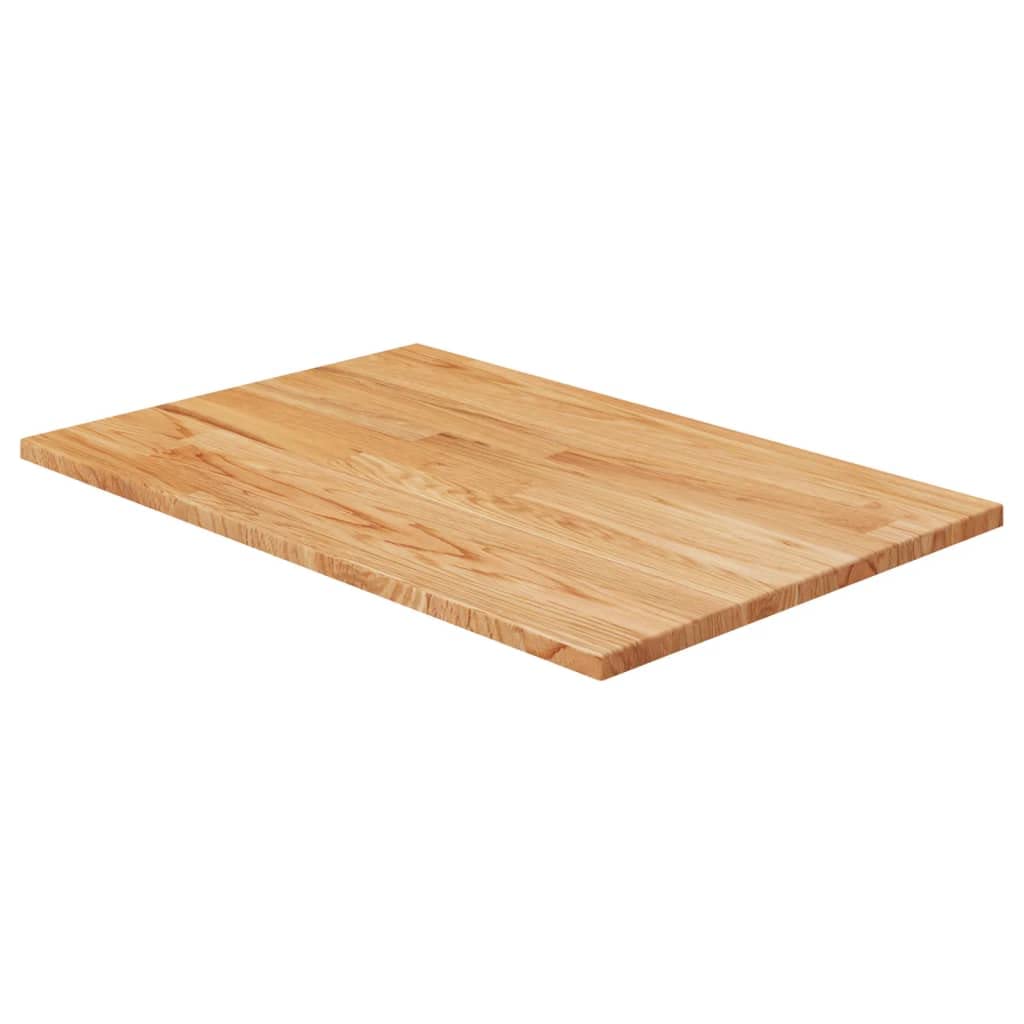 vidaXL Solid Oak Wood Countertop - Varnished 60cm x 40cm x 1.5cm ...