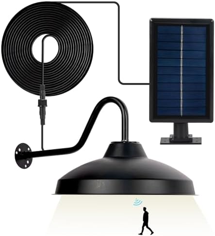 Pearlstar Solar Barn Light Outdoor Indoor Motion Sensor Security Shed ...